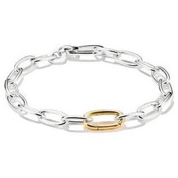 Charm-Armband Thomas Sabo "Charm Club Connect: mit einem Connect Link" Gr. 19, gold (silberfarben, gelbgoldfarben), Armb&auml;nder, Damen, 19, Silber 925 (recycelt), Charm-Armband