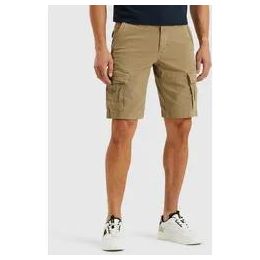 PME-Legend Cargoshorts PME LEGEND, Herren, Gr. 31, N-Gr, beige (dunkelbeige), Web, Obermaterial: 97% Baumwolle, 3% Elasthan, bequem kniefrei, Hosen, Sommerhose in gewaschener Optik