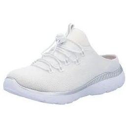 Clog Rieker, Damen, Gr. 38, wei&szlig;, Textil, unifarben, Schuhe Clog, Schlupfschuh, Sommerschuh, Hausschuh mit MemoSoft-Ausstattung, Topseller