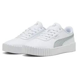 Sneaker Puma "CARINA 3.0 AQUA METALLICS", Damen, Gr. 42, wei&szlig; (Puma wei&szlig;, Puma silber), Schuhe Sneaker