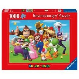 Puzzle Ravensburger "Super Mario", bunt, Puzzles, KinderB:70cm H:50cm, Pappe, Made in Germany, B:70cm H:50cm
