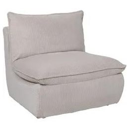 Loungesessel Hela "RHODOS", beige, B:74cm H:77cm T:87cm, Microfaser Breitcord;Polyester;Polyamid, Sessel, Sessel;gepolstert;aufgesetztes Kissen;Microfaser;Breitcord