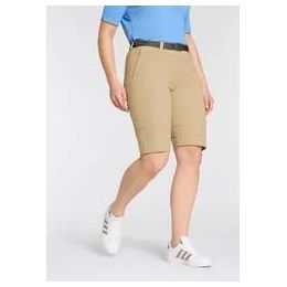 Bermudas Maier Sports "D GG Outdoorhose", Damen, Gr. 40, N-Gr, beige, Web, Obermaterial: 90% Polyamid, 10% Elasthan, unifarben, Hosen Bermudas