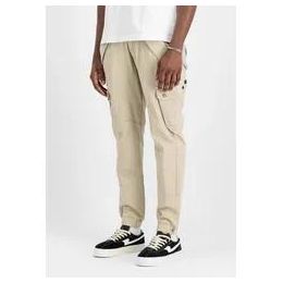 Cargohose Alpha Industries "Combat Pant", Damen, Gr. 30, Normalgr&ouml;&szlig;en, beige (organic beige), Obermaterial: 98% Baumwolle, 2% Elastan; Futter: 100% Baumwolle, Hosen Cargohose