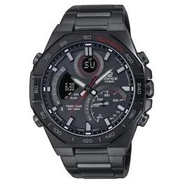 Smartwatch Casio EDIFICE, schwarz (rot, anthrazit, silberfarben, schwarz), Smartwatches, Herren, Smartwatch, Solaruhr,Armbanduhr,Herrenuhr,Stoppfunktion,Edelstahlarmband,Bluetooth