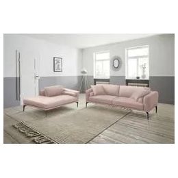 Polstergarnitur Egoitaliano "Masu, Design trifft sensationellen Sitzkomfort", rosa (rose), H:95cm T:97cm, Leder CAREZZA (echtes Rindsleder) ist ein Naturleder, dass die urspr&uuml;nglichen Eigenschaften der Haut nicht ver&auml;ndert. Das Vorhandensein von verheilten Narben, K&ouml;rnungsunterschiede, Falten, Adern, Unterschiede in den Farbt&ouml;nen und andere Spuren, die die Natur auf diesen Fellen hinterlassen hat,