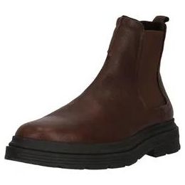 Stiefelette Clarks "Badbury Easy", Herren, Gr. 47, braun, Kunstfaser, Leder, Schuhe Stiefelette, mit weichen Polsterungen