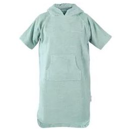 Badeponcho Tom Tailor HOME "Surfponcho COLOR BATH" Gr. 140, gr&uuml;n (fresh sage), 140/158, Frottier, Hausm&auml;ntel, mit Kordel, Bauchtasche, saugstark, Baumwolle, auch in Kindergr&ouml;&szlig;en
