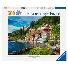 Puzzle Ravensburger "Comer See, Italien", bunt, Puzzles, KinderB:49cm H:36cm, Pappe, Made in Germany, B:49cm H:36cm