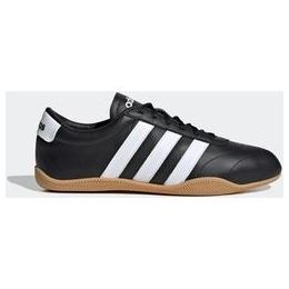 Sneaker Adidas SPORTSWEAR "GRAND COURT LO", Damen, Gr. 37, schwarz-wei&szlig; (core schwarz, ftwr wei&szlig;, gum 3), Leder, Synthetik, Schuhe Sneaker, Design auf den Spuren des Adidas Superstar