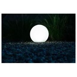 LED Kugelleuchte Heitronic "Boule", wei&szlig;, H:23,4cm &Oslash;:25cm, Leuchten, LED Dekoleuchte LED Gartenleuchte, Leuchtkugel, Kugelleuchte, Au&szlig;en-Kugellampe
