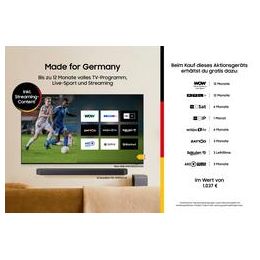 Samsung QLED-Fernseher "GQ65QN990FT QLED Mini LED-Fernseher", Energieeffizienz: G (A-G), schwarz, 65, Fernseher, 8K AI Upscaling Pro & Glare Free, Wireless One Connect Box, Art Store