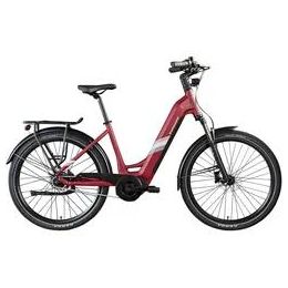 Z&uuml;ndapp E-Bike Z&Uuml;NDAPP "X800" Gr. 48, rot (weinrot), Elektrofahrr&auml;der, 48cm, 27,5 Zoll (69,85cm), Pedelec, Elektrofahrrad f&uuml;r Damen und Herren