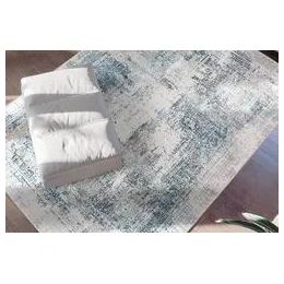 Teppich me gusta "Faye 1025", bunt (multi), B:75cm H:6mm L:150cm, Polyester, Teppiche, Teppich, Flachgewebe, gedrucktes Motiv, Wohnzimmer, Esszimmer
