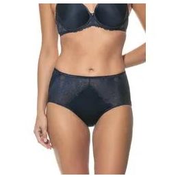 Taillenslip Mey "Luxurious", Damen, Gr. 38, blau (night blau), Obermaterial: 87% Polyamid, 13% Elasthan, k&ouml;rpernah, Unterhosen Taillenslip, Hoher Taillensitz, Spitze seitlich eingesetzt