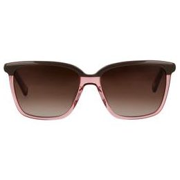 HUMPHREY&acute;S eyewear Sonnenbrille HUMPHREY ́S EYEWEAR "588193", Damen, beige (braun, rosa), leicht transparent, matt, Sonnenbrillen Sonnenbrille, Form Karree/Soft, farblichen Akzenten, CR 39