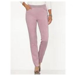 Cordhose Inspirationen, Damen, Gr. 24, Kurzgr&ouml;&szlig;en, lila (mauve), 98% Baumwolle, 2% Elasthan, unifarben, Hosen Cordhose