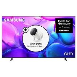 Samsung QLED-Fernseher "GQ85Q6FAAU QLED-Fernseher", Energieeffizienz: G (A-G), schwarz, 85 &prime;&prime;, Fernseher, Quantum HDR, Knox Security, Art Store, 3D Sound, Gaming Hub, AI TV, Topseller