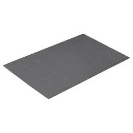 Badematte Vossen "&raquo;Pratos&laquo;", grau (flanell), H:12mm, Baumwolle, Badematten, Badematte, Badteppich, Uni Farben, Rauten Design