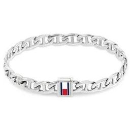 Armband Tommy Hilfiger "OCEANIC", edelstahlfarben, blau, wei&szlig;, rot, Armb&auml;nder, Damen, 19cm, Edelstahl, Armband