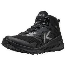Outdoorschuh Keen "ZIONIC NXT MID WP", Damen, Gr. 42, schwarz (triple schwarz), Synthetik, Textil, Schuhe Outdoorschuh, wasserdicht
