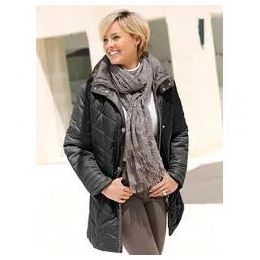 Steppjacke Casual Looks, Damen, Gr. 24, schwarz, 100% Polyester, gemustert, mehrfarbig, unifarben, figurumspielend, Jacken Steppjacke