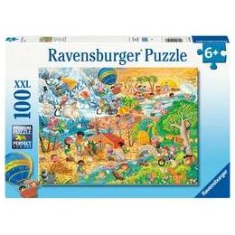 Puzzle Ravensburger "Die 4 Jahreszeiten", bunt, Puzzles, KinderB:49cm H:36cm, Pappe, Motiv, Made in Germany, B:49cm H:36cm