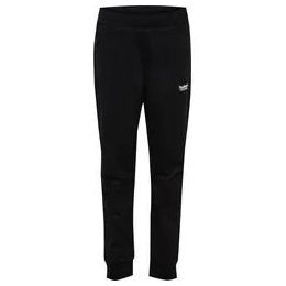 Jogginghose Hummel "hmlJR REGULAR ADJ WAIST PANTS", M&auml;dchen, Gr. 134, N-Gr, schwarz, Obermaterial: 80% Baumwolle, 20% Polyester, Hosen Jogginghose