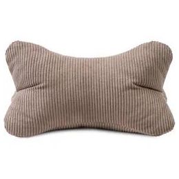 G&ouml;zze Nackenkissen G&Ouml;ZZE "Cord Lesekissen Capri", taupe, B:40cm H:19cm L:25cm, Polyester, Funktionskissen