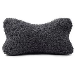G&ouml;zze Nackenkissen G&Ouml;ZZE "Curly Lesekissen Rolf", grafit, B:40cm H:19cm L:25cm, Polyester, Funktionskissen