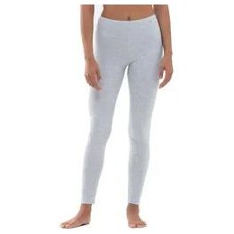 Leggings Mey "Cotton Pure", Damen, Gr. 38, N-Gr, grau (light grau melange), Single Jersey, Obermaterial: 94% Baumwolle, 6% Elasthan, lang, Hosen Leggings, Elastischer Bund