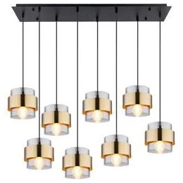 Globo LIGHTING H&auml;ngeleuchte "MILLEY", schwarz, 1 Stk., Leuchten, H&auml;ngelampe/Pendelleuchte/Esszimmer/Wohnzimmer/Esstisch, H&auml;ngeleuchte