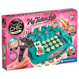 Kreativset Clementoni "Crazy Chick, Tattoo-Studio", bunt, Kreativsets, Kinder, Kunststoff