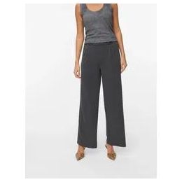 V&eacute;ro Moda Anzughose VERO MODA "VMSTAR PANTS JRS GA NOOS", Damen, Gr. S (36), L&auml;nge 32, grau (grau pinstripe), Jersey, Obermaterial: 95% Polyester, 5% Elasthan, unifarben, loose fit normal, Hosen Anzughose