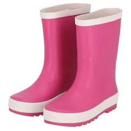 Gummistiefel XQ FOOTWEAR "KINDER STIEFEL", M&auml;dchen, Gr. 27/28, pink (fuchsia), Obermaterial: 100% Gummi, unifarben, Schuhe Gummistiefel, Wasserdichte Regenstiefel mit herausnehmbarer Sohle