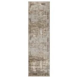 L&auml;ufer OTTO HOME "Hamsa" Gr. 19, braun, B:80cm H:9mm L:400cm, Kunstfaser, Teppiche, L&auml;ufer, dezenter Glanz, Schrumpf-Garn-Effekt, im Vintage-Look, dichte Qualit&auml;t