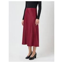 Midirock Y.A.S "YASPELLA HW MIDI SKIRT S. NOOS", Damen, Gr. L (40), rot (tibetan rot), Web, Obermaterial: 97% Polyester, 3% Elasthan, unifarben, regular fit wadenlang, R&ouml;cke