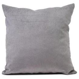 G&ouml;zze Dekokissen G&Ouml;ZZE "Capri Cord", anthrazit, unifarben, B:45cm H:10cm L:45cm, Polyester, Dekokissen_Sitzkissen_Kissenh&uuml;llen