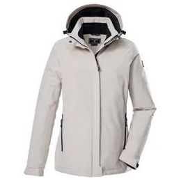 Funktionsjacke Killtec "KOW 250 WMN JCKT", Damen, Gr. 38, beige (helltaupe), Obermaterial: 100% Polyester;Futter: 100% Polyester;F&uuml;llung: 100% Polyester, Jacken Funktionsjacke, Wasserdichte Damenjacke, atmungsaktiv, abnehmbare Kapuze