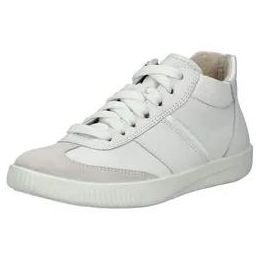 Sneaker Legero "Legero Sneaker Nappaleder", Damen, Gr. 38, wei&szlig; (grau, wei&szlig;), Nappaleder, Schuhe Sneaker
