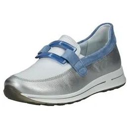 Sneaker Ara "Ara Sneaker Leder", Damen, Gr. 40, silber, Leder, Schuhe Sneaker