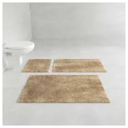 Badematte Grund "Elysia", beige, H:27mm, Polyester, Badematten, Badematte, LUXURYSOFT-Flor, ultraweich & angenehm warm, 5 Jahre Garantie