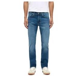 Slim-fit-Jeans Mustang "Herren Style Orlando Slim", Herren, Gr. 28, L&auml;nge 32, blau (783 mittelblau), Denim/Jeans, 98% Baumwolle, 2% Elasthan, unifarben, slim fit, Jeans Slim-fit-Jeans