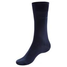 Basicsocken BOSS "Marc RS Uni", Herren, Gr. 47-50, blau (marine), Baumwollmischung, elastisch, Socken, mit eingesticktem Logoschriftzug