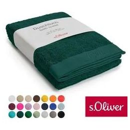 Duschtuch s.Oliver "s.Oliver, Premium Qualit&auml;t, 600 gr/m2, auch als Sets erh&auml;ltlich", gr&uuml;n (flaschengr&uuml;n), B:70cm L:140cm, Walkfrottier, Obermaterial: 100% Baumwolle, Handt&uuml;cher, gro&szlig;e Farbauswahl, auch als Handtuch, Waschhandschuh, G&auml;stetuch