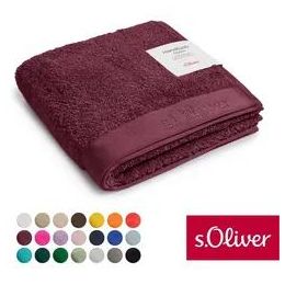 Handtuch s.Oliver "s.Oliver, Premium Qualit&auml;t, 600 gr/m2, auch als Sets erh&auml;ltlich", burgundy, B:50cm L:100cm, Walkfrottier, Obermaterial: 100% Baumwolle, Handt&uuml;cher, gro&szlig;e Farbauswahl, auch als Duschtuch, Waschhandschuh, G&auml;stetuch