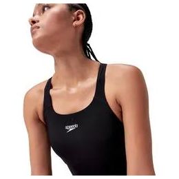 Badeanzug Speedo "Womens Endurance+ Kickback", Damen, Gr. 44, N-Gr, schwarz, Obermaterial: 100% Polyester, Badeanz&uuml;ge Badeanzug, sportlicher Schnitt, leichte Brustfutterung, chlorbest&auml;ndig