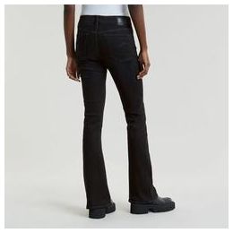 G-Star Raw Bootcut-Jeans G-STAR "3301 Flare Wmn", Damen, Gr. 33, L&auml;nge 30, schwarz (worn in schwarz vortex), Denim/Jeans, Obermaterial: 91% Baumwolle, 7% Elastomultiester, 2% Elasthan, bootcut fit normal, Jeans, aus Stretch-Denim