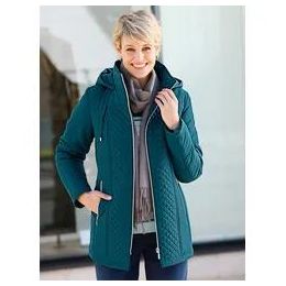 Steppjacke Classic Basics, Damen, Gr. 42, blau (petrol), 100% Polyester, unifarben, Jacken Steppjacke