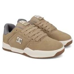 Schn&uuml;rschuh DC Shoes "Central", Herren, Gr. 7(39), wei&szlig; (tan, sanftes wei&szlig;), Obermaterial:Obermaterial: Leder / Futter: Textil / Au&szlig;ensohle: Gummi;, Schuhe Schn&uuml;rschuh